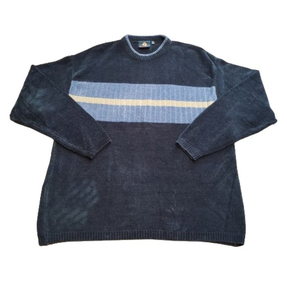 burnside | Sweaters | Vintage Burnside Striped Sweater Mens Xl Blue ...